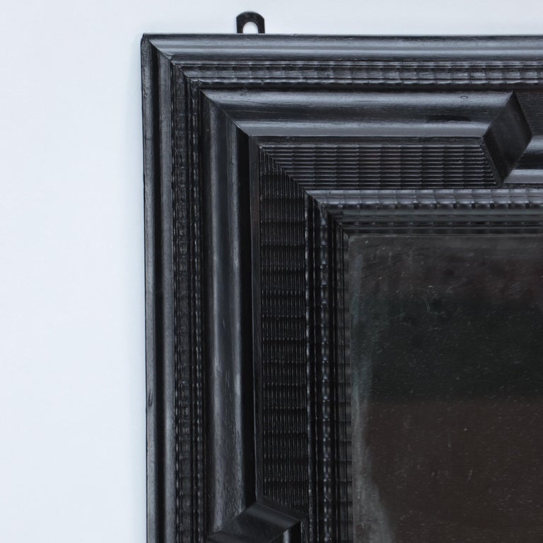 A Large Dutch style ebonIzed frame with ripple carving. Circa 1940. For Sale at 1stDibs