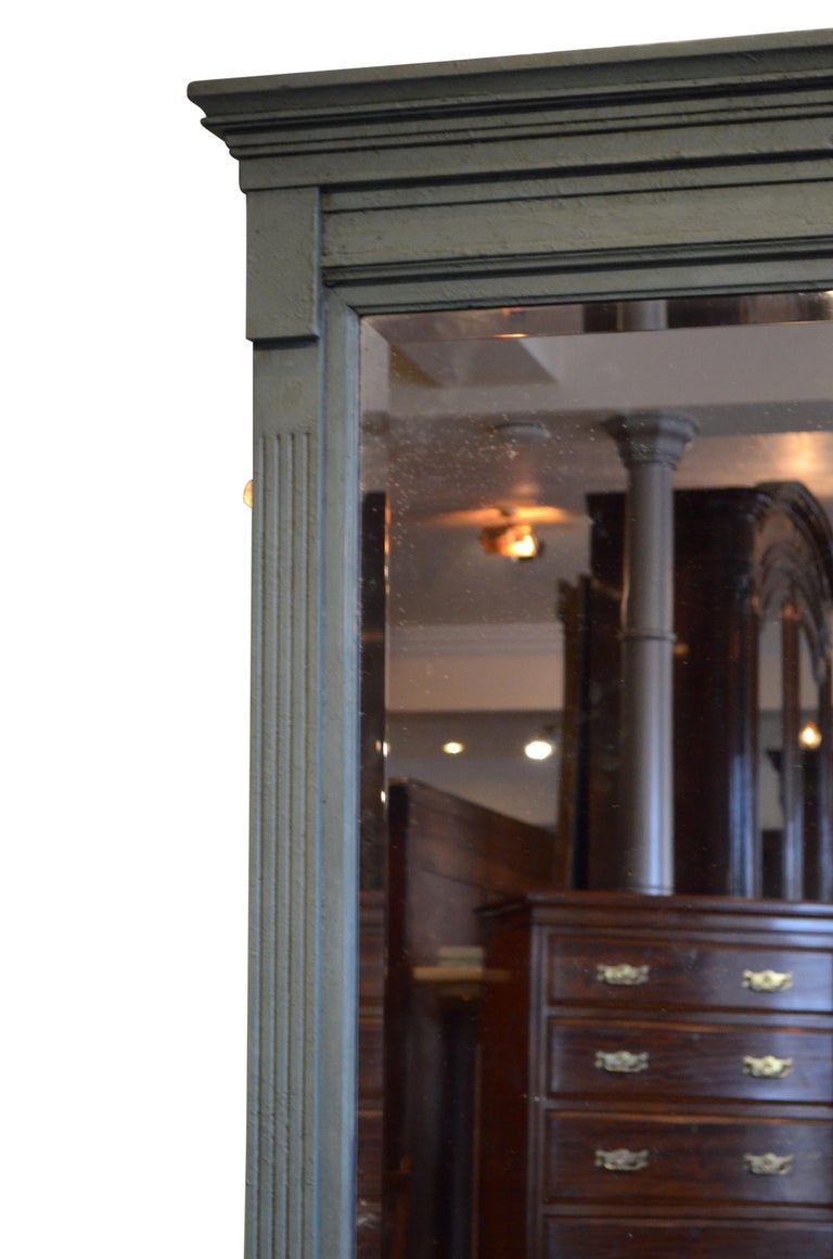 Large English Victorian Wall Mirror For Sale at 1stDibs