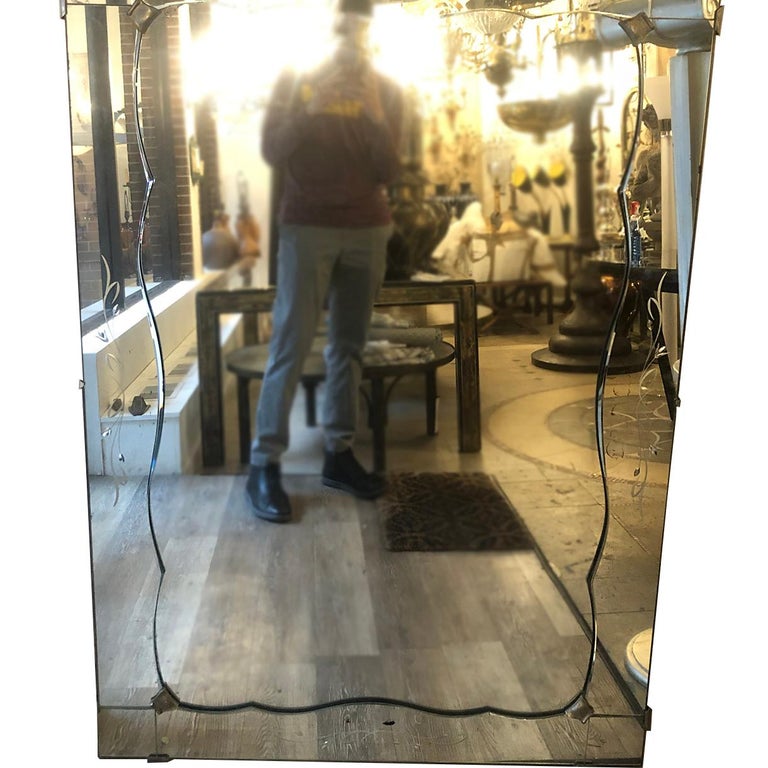 Large Etched Glass Mirror For Sale at 1stDibs | large etched mirror