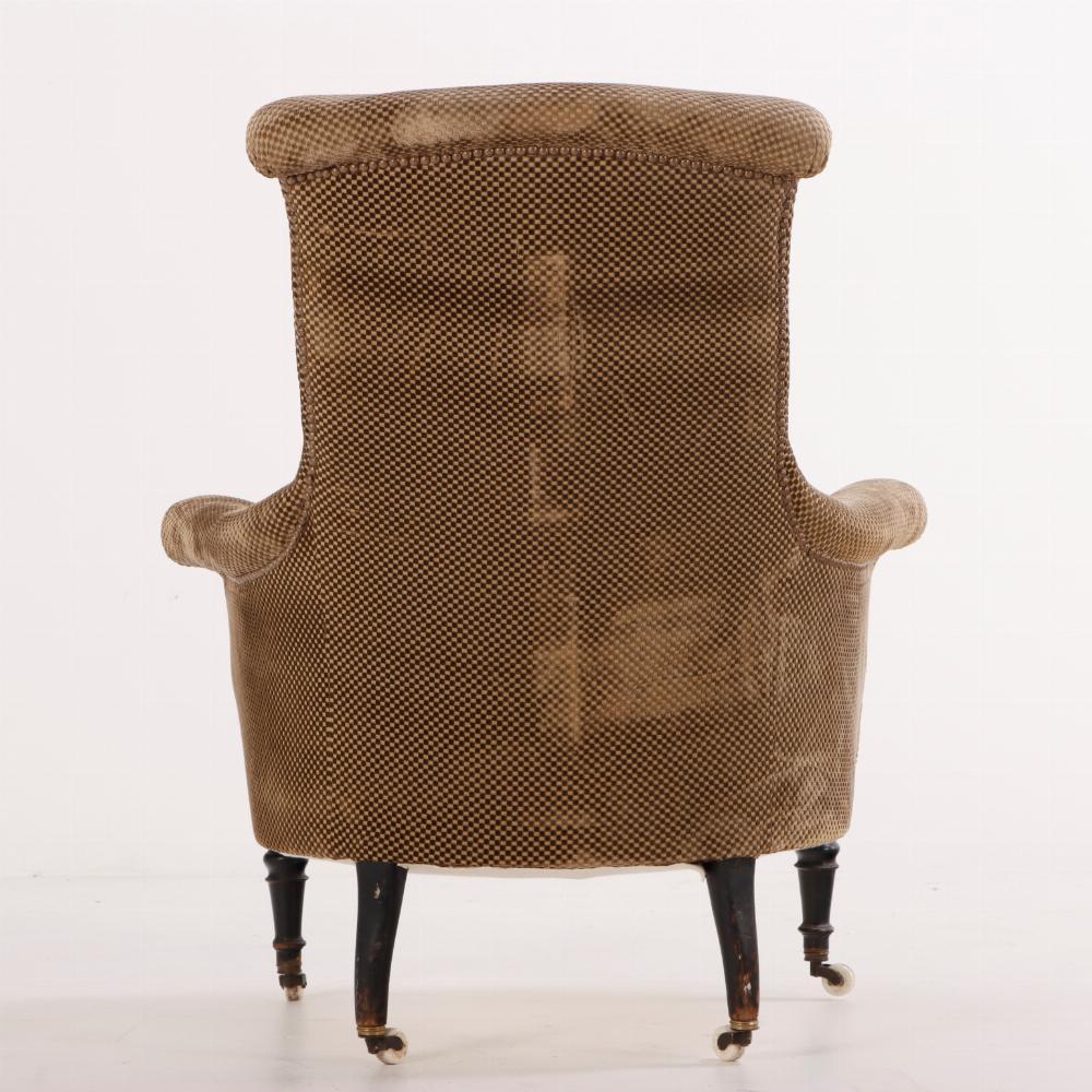 A large French Napoleon III library chair, C 1860 For Sale at 1stDibs