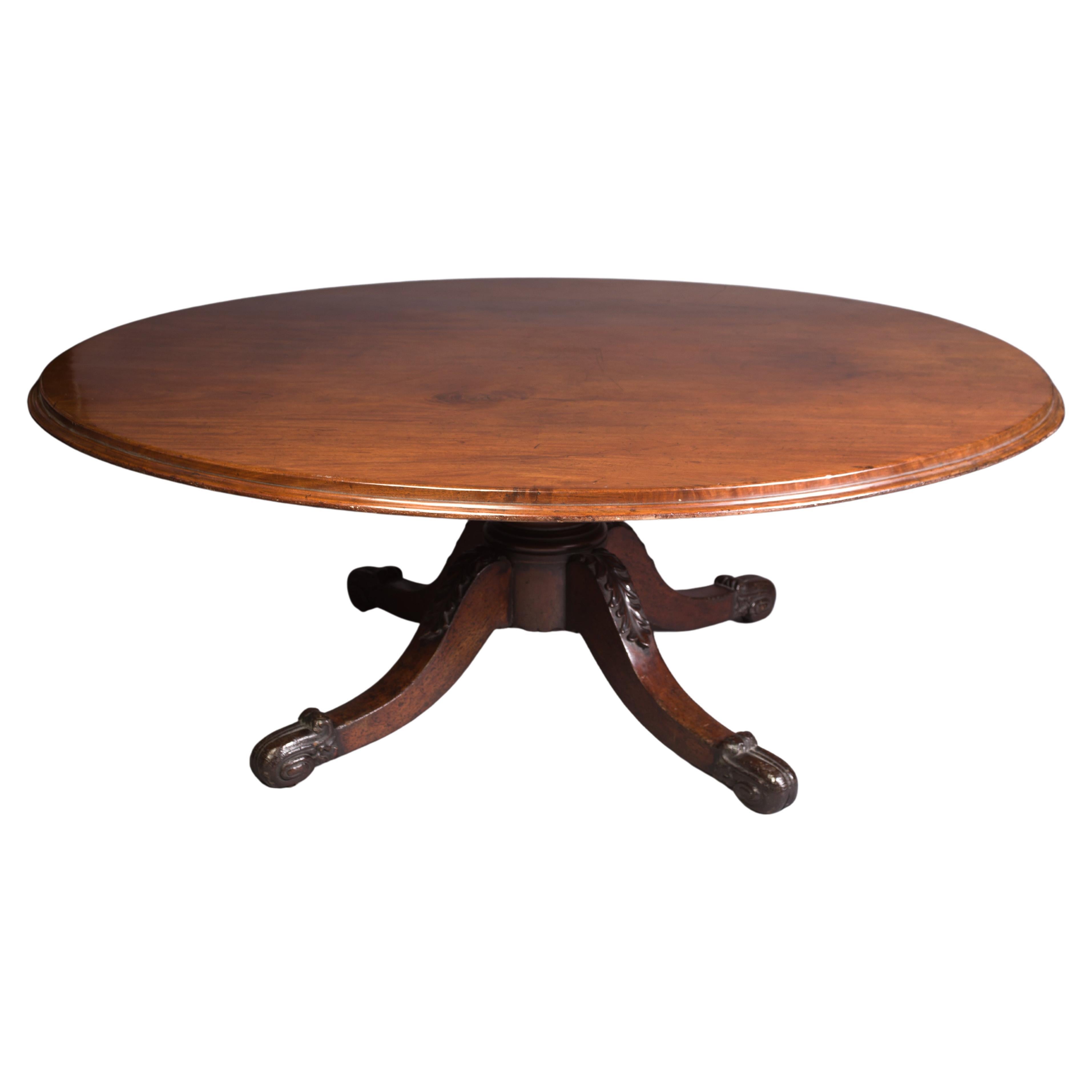 Large Palmwood Pacific Green Dining Navajo Round Dining Table from Fiji ...