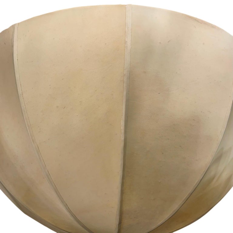 Large Italian Parchment Light Fixture For Sale at 1stDibs