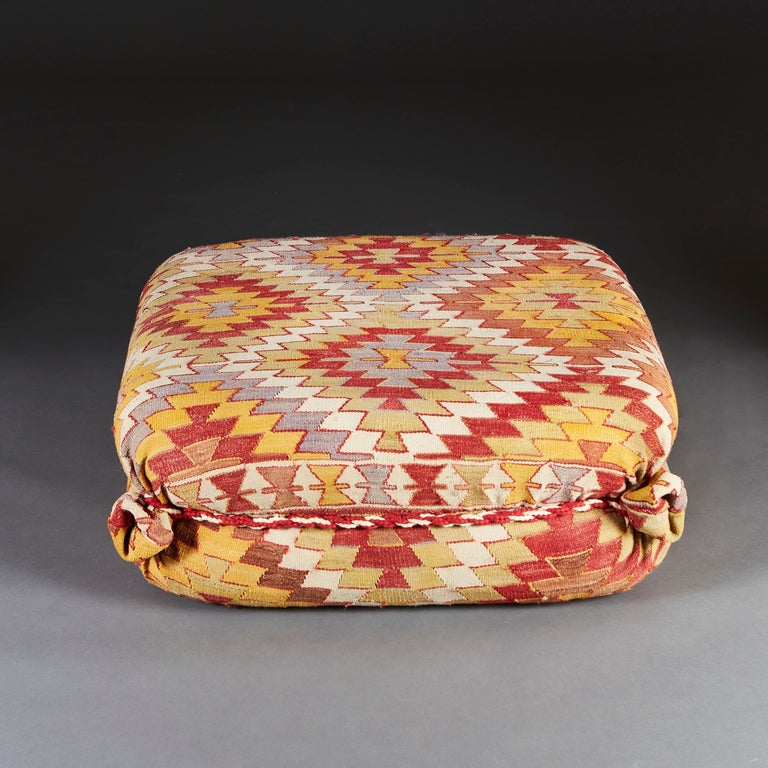 Large Kilim Ottoman For Sale at 1stDibs