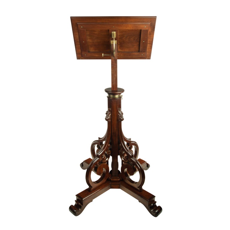 Large Mahogany Lectern by Yabsley of Plymouth For Sale at 1stDibs