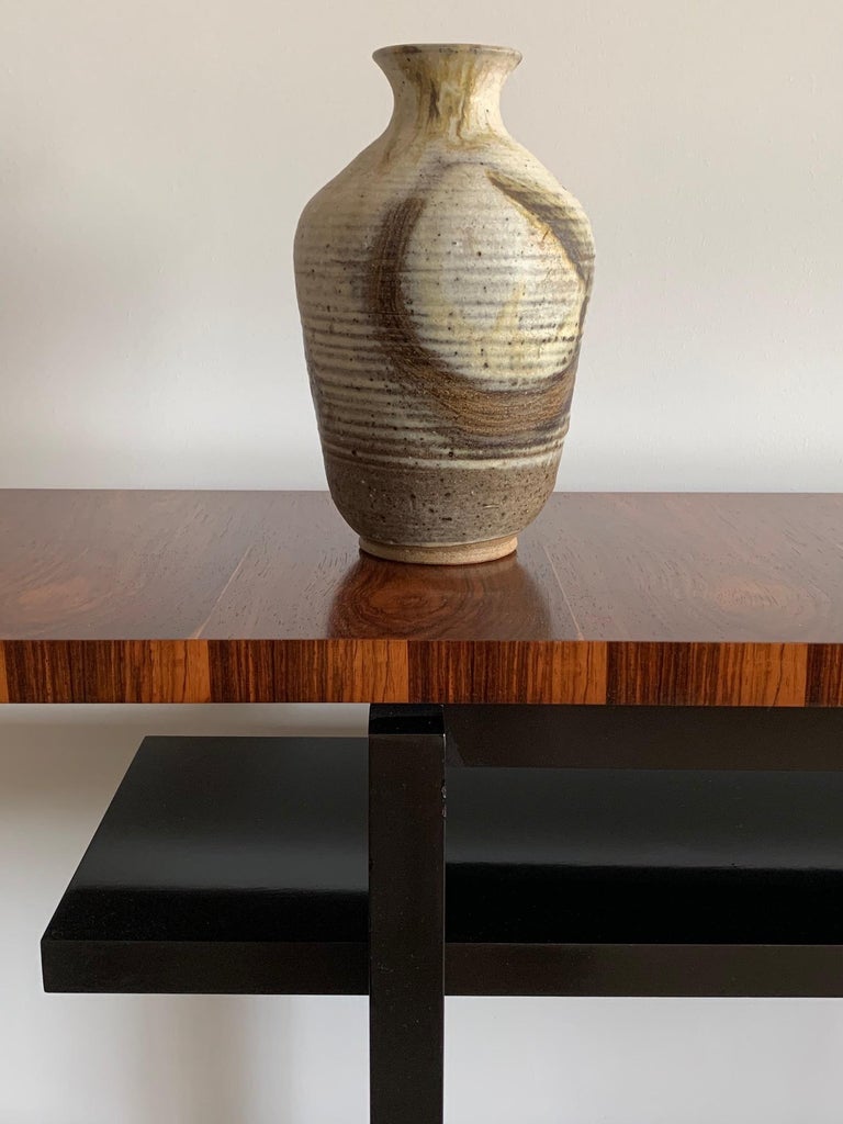 Large Modernist Console Table with Floating Top at 1stDibs | floating ...