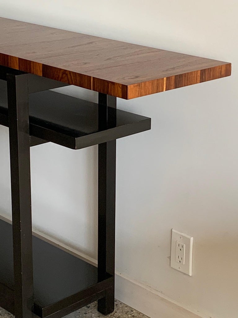 Large Modernist Console Table with Floating Top at 1stDibs | floating ...