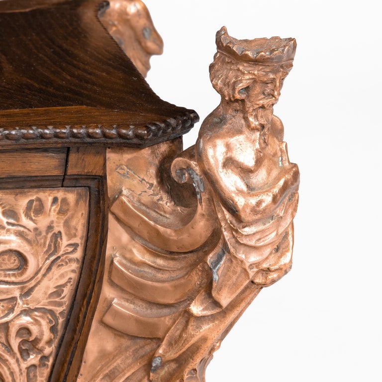 Large Ornamental Casket Made from the Oak and Copper of HMS Foudroyant ...