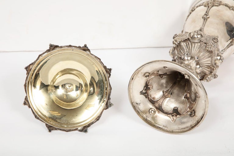 Large Oversized German Silver Goblet Cup with Cover at 1stDibs