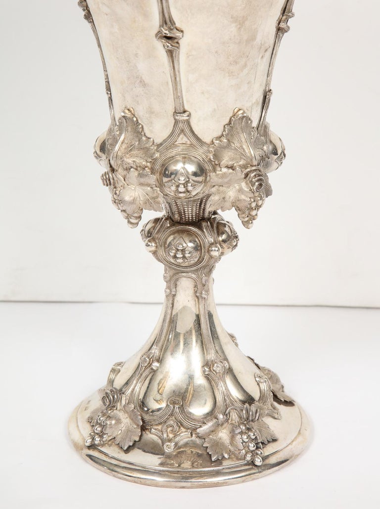 Large Oversized German Silver Goblet Cup with Cover at 1stDibs