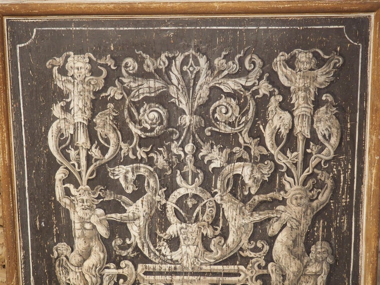 Large, Painted Neoclassical Style Panel from Italy For Sale at 1stDibs