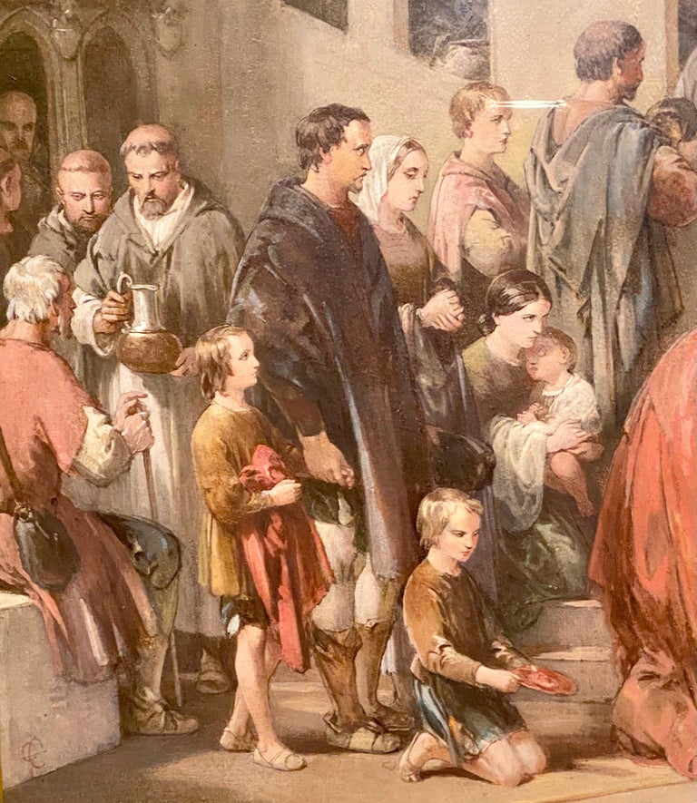 Large Painting George Cattermole '1800-1868' British Titled ...