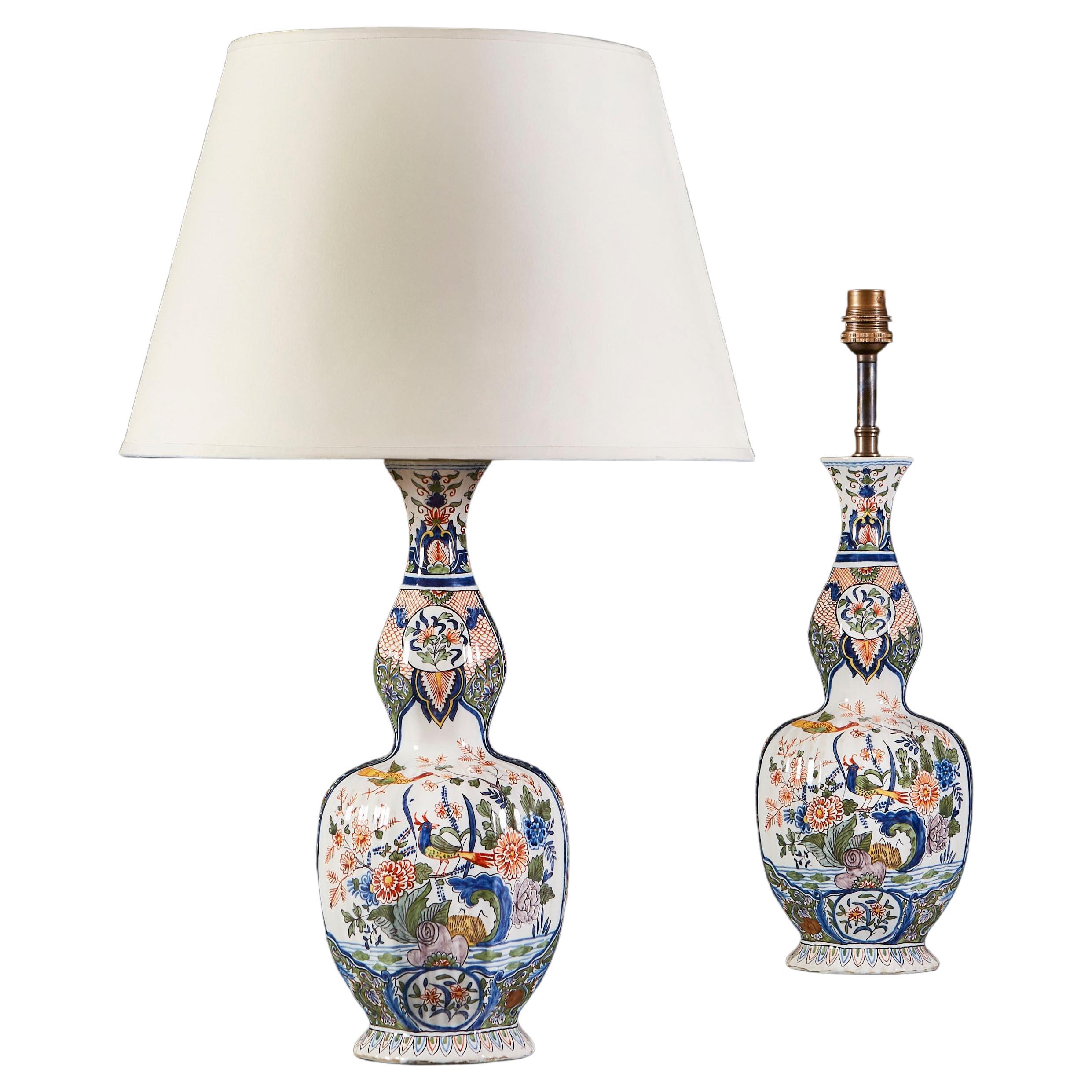 Large Pair of Chinese Cloisonne Table Lamps at 1stDibs