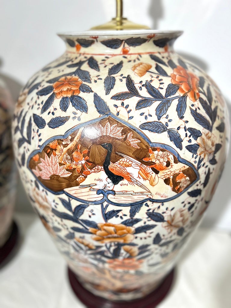 Large Pair of Japanese Amari Vases For Sale at 1stDibs