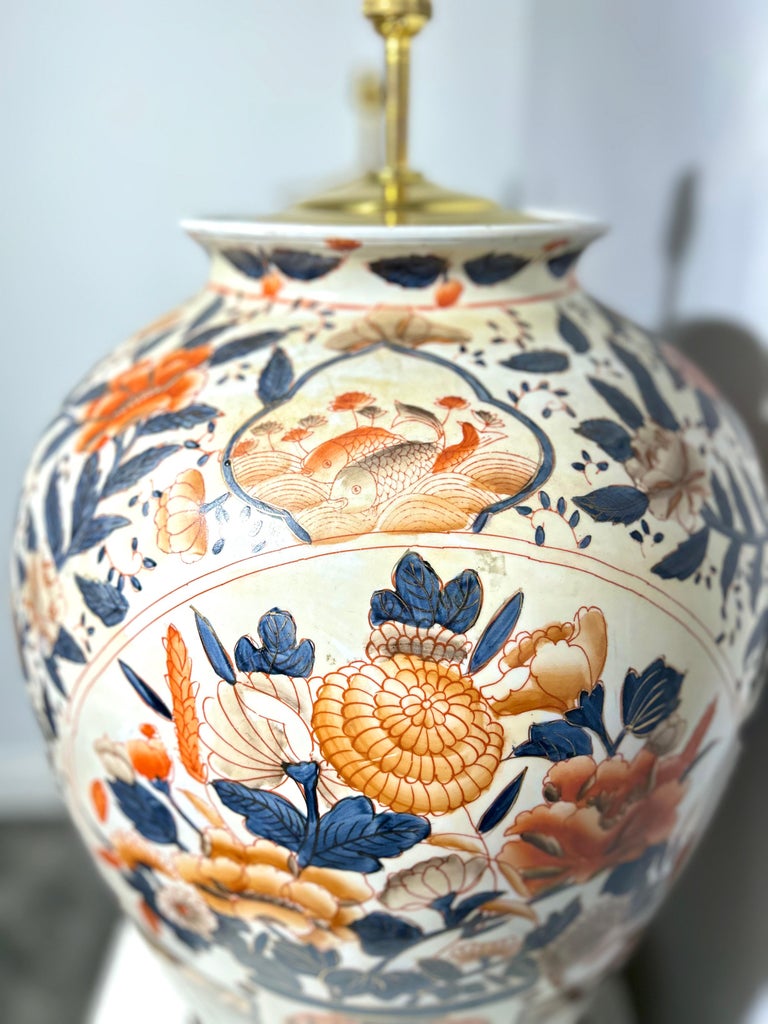 Large Pair of Japanese Amari Vases For Sale at 1stDibs