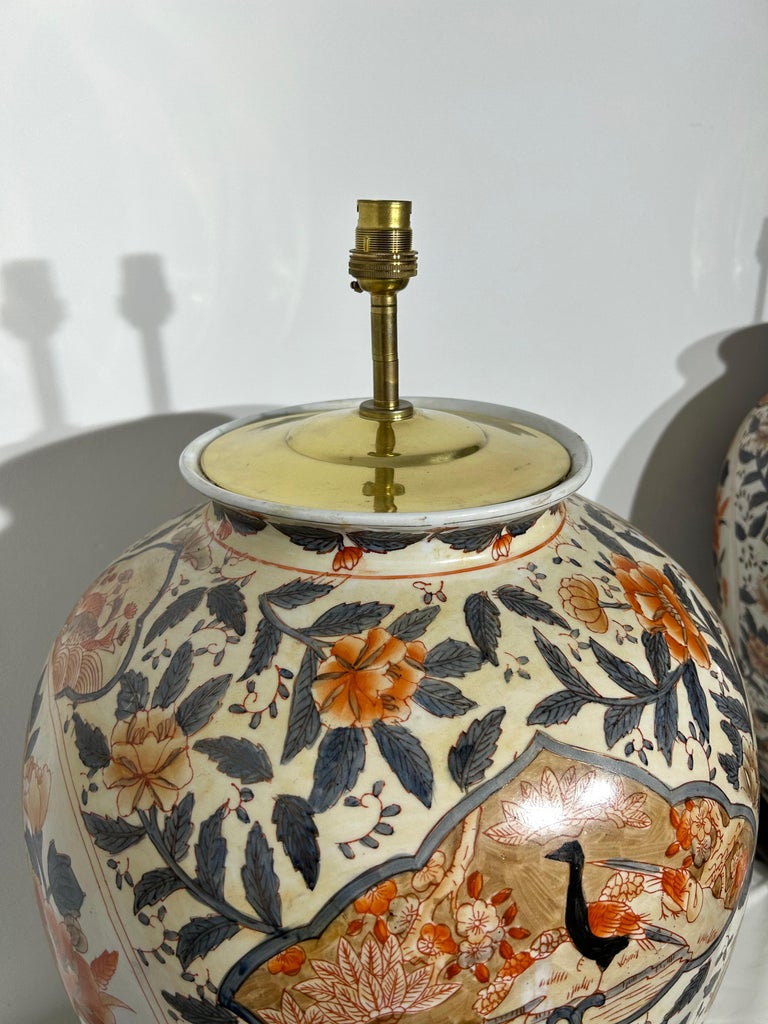 Large Pair of Japanese Amari Vases For Sale at 1stDibs