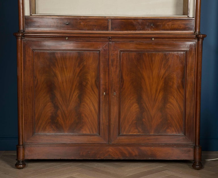 Large Pair of Mahogany Louis Philippe Bookcase at 1stDibs