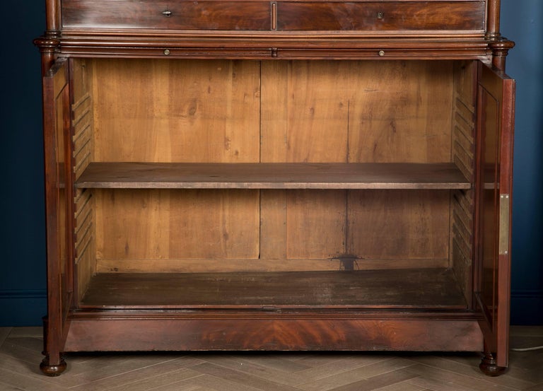 Large Pair of Mahogany Louis Philippe Bookcase at 1stDibs