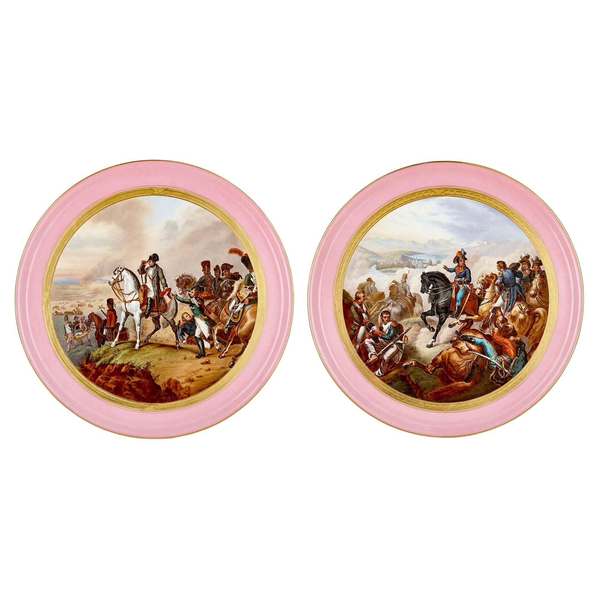 Large Antique French Sèvres-Style Porcelain Charger at 1stDibs