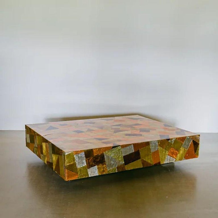 Large Patchwork Copper Coffee Table, 1960s For Sale at 1stDibs