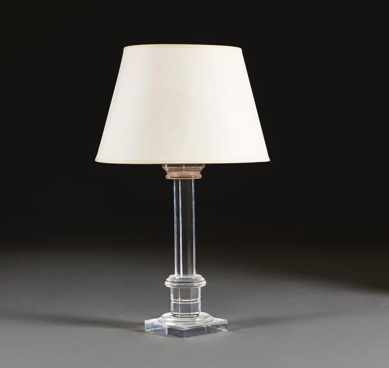 Large Perspex Column Lamp For Sale at 1stDibs