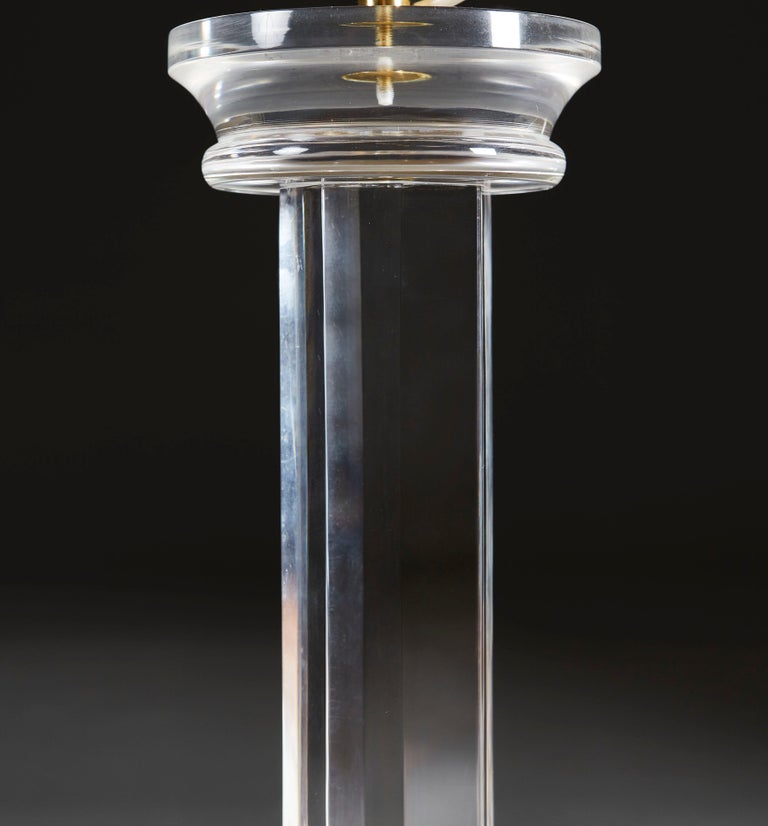 Large Perspex Column Lamp For Sale at 1stDibs