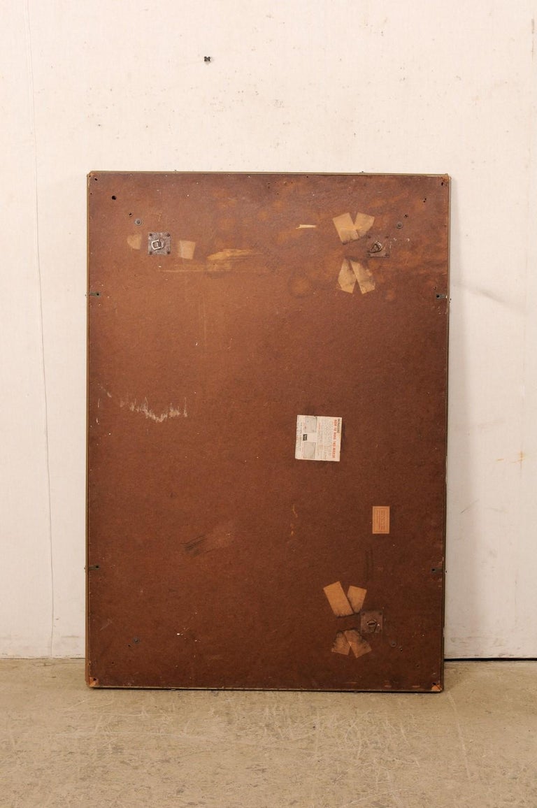 Large Rectangular-Shaped Wall Mirror W/Mirror Surround 'Stands Just Shy ...