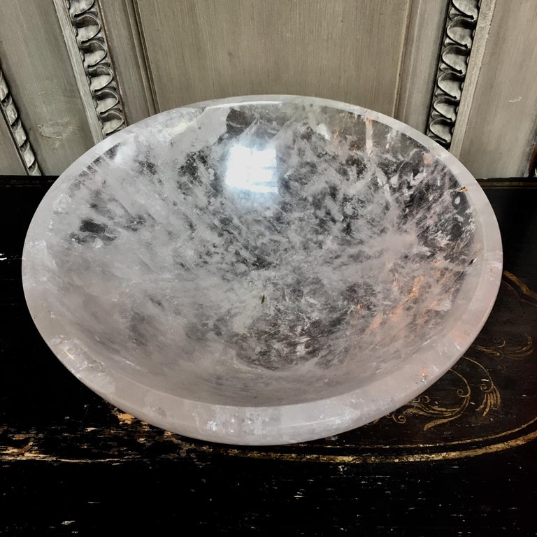 Large Rock Crystal Bowl at 1stDibs | crystal rock bowl, rock bowls for sale