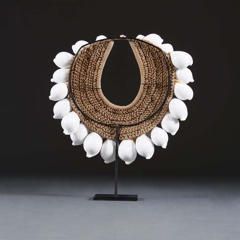 Large Scale Early 20th Century Cowrie Shell Necklace from Papua New ...