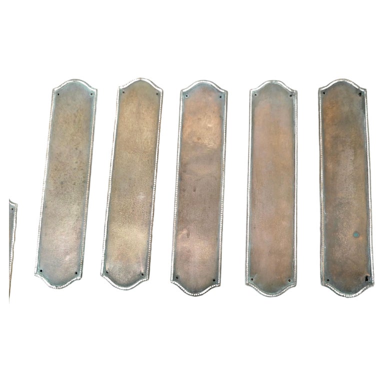 Large Set of 19th Century Copper Bronze Door Finger Plates For Sale at ...