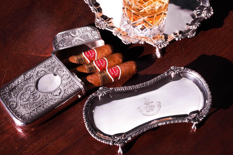 A Large Solid Silver Victorian Cigar/Cheroot Case, George Unite 1871 at ...