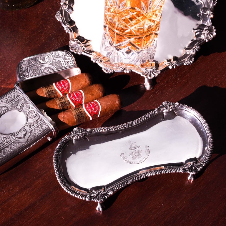 A Large Solid Silver Victorian Cigar/Cheroot Case, George Unite 1871 at ...