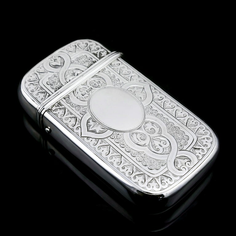 A Large Solid Silver Victorian Cigar/Cheroot Case, George Unite 1871 at ...