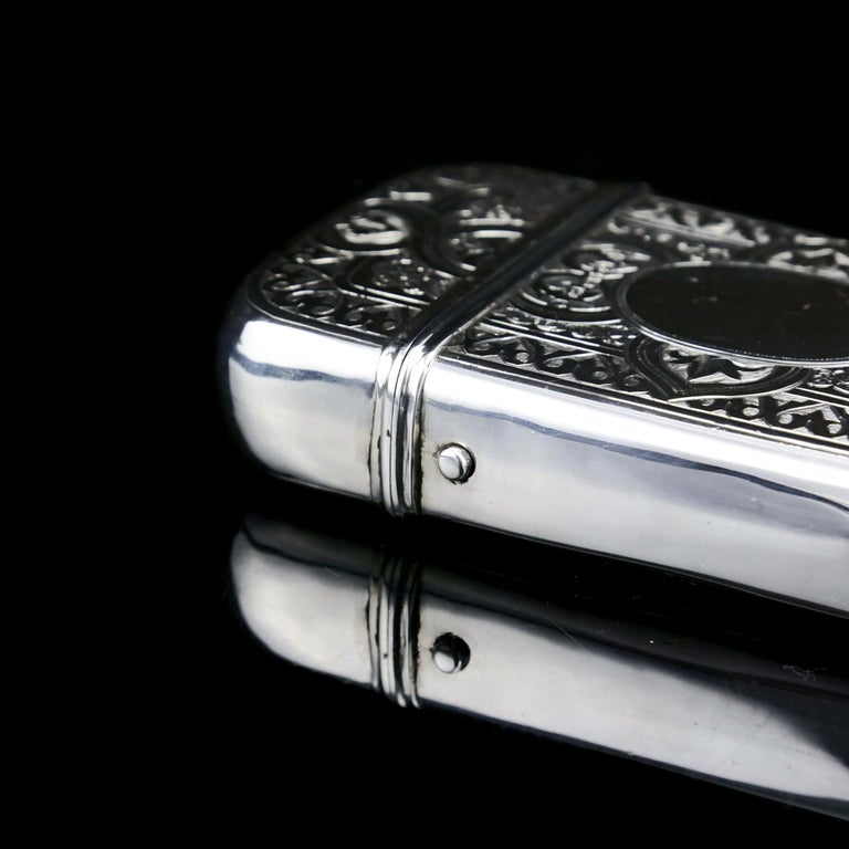 A Large Solid Silver Victorian Cigar/Cheroot Case, George Unite 1871 at ...