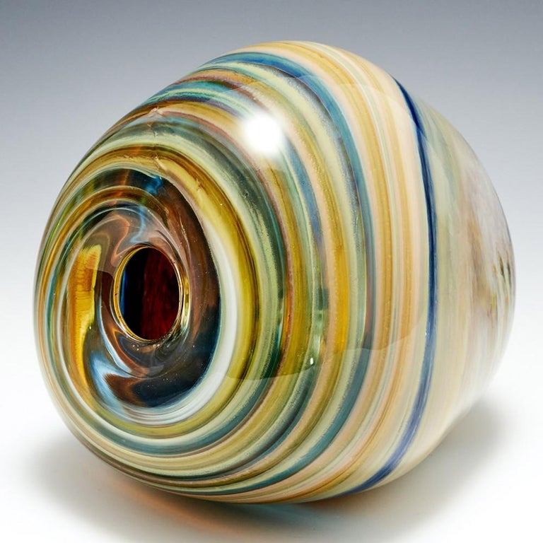A large Triform Storm Clouds Vase By Siddy Langley For Sale at 1stDibs