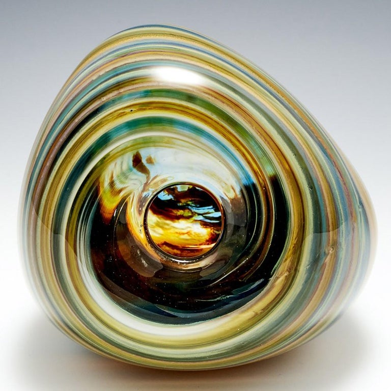A large Triform Storm Clouds Vase By Siddy Langley For Sale at 1stDibs