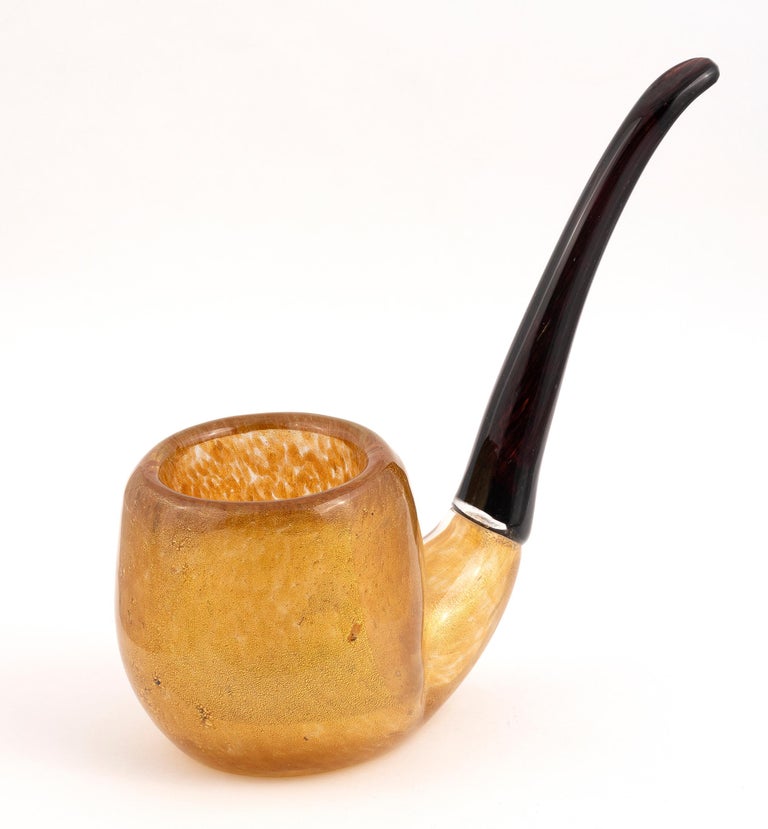 Large Venetian Glass Pipe For Sale at 1stDibs | antique glass pipe