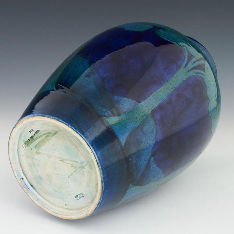 Large William Moorcroft Moonlit Blue Vase C1925 For Sale at 1stDibs