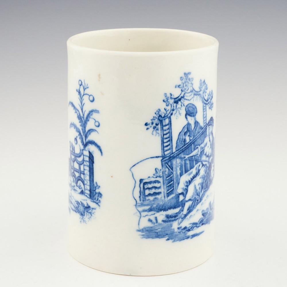 Large Worcester Porcelain La Peche and Le Promenade Tankard C1780 For ...