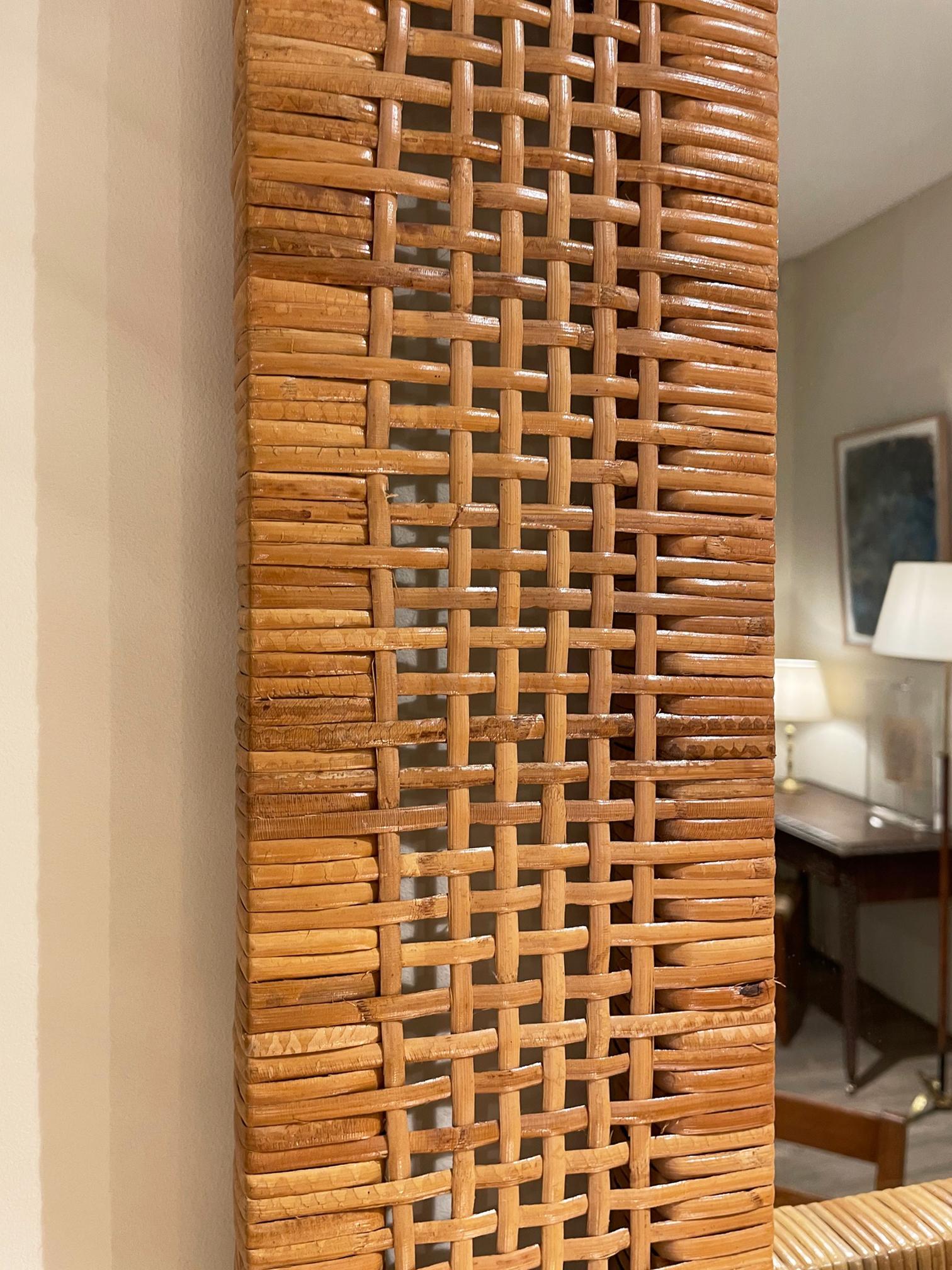 Large Rattan Mirror at 1stDibs | oversized rattan mirror