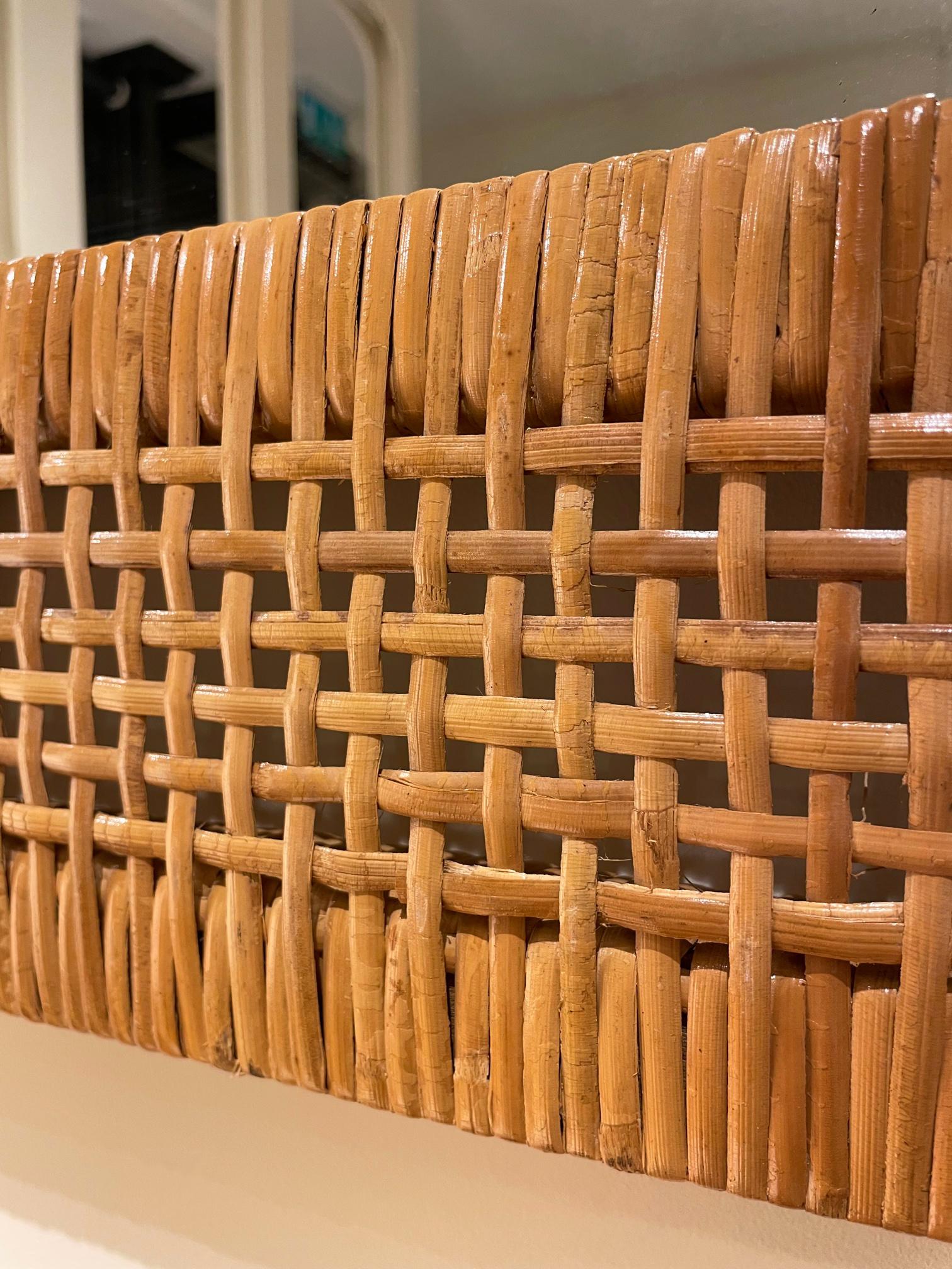 Large Rattan Mirror at 1stDibs | oversized rattan mirror