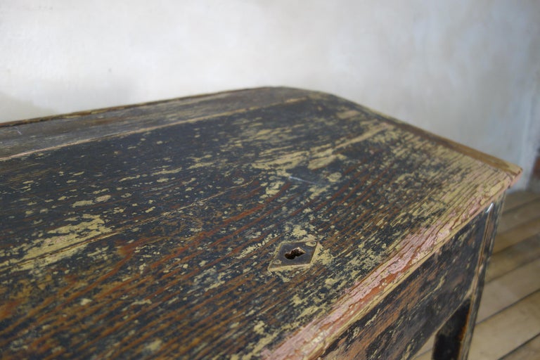 Late 18th Century French Primitive Slanted School Desk at 1stDibs
