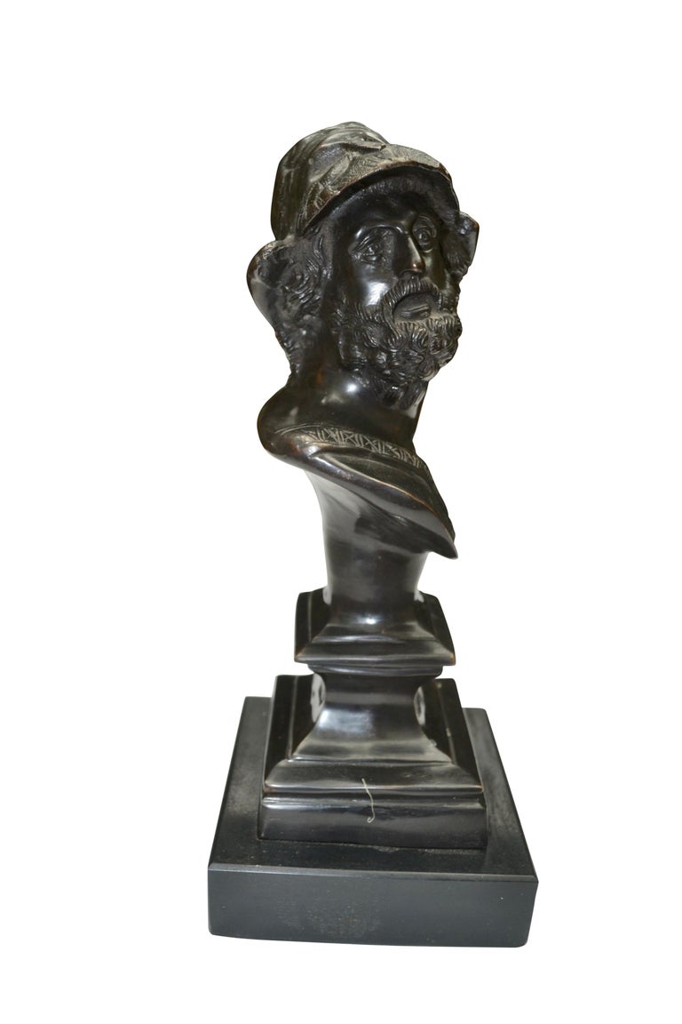 Late 19th Century Grand Tour Bronze Bust of Pericles at 1stDibs