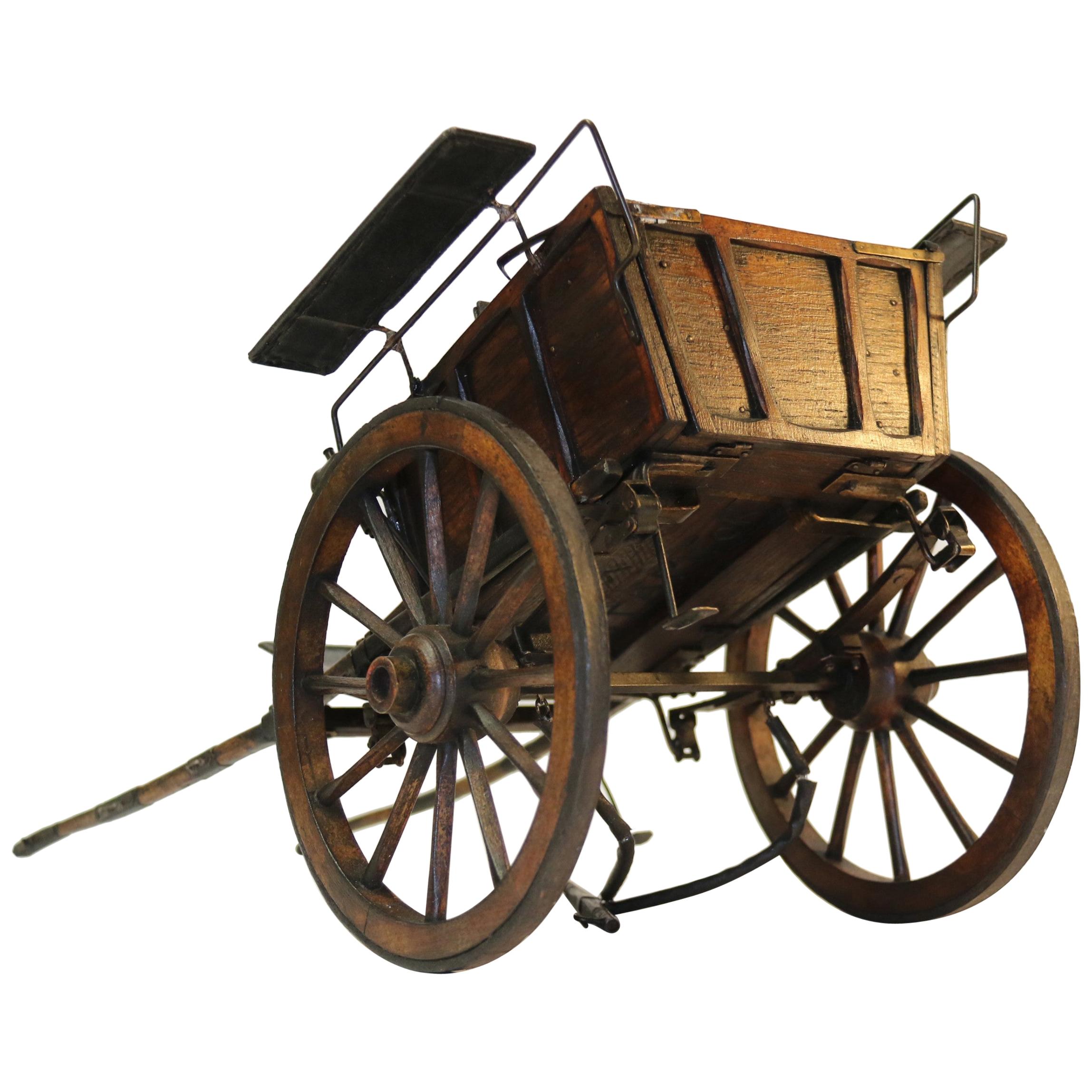 Late 19th Century English Detailed Scratch Built Model of a Horse Drawn ...