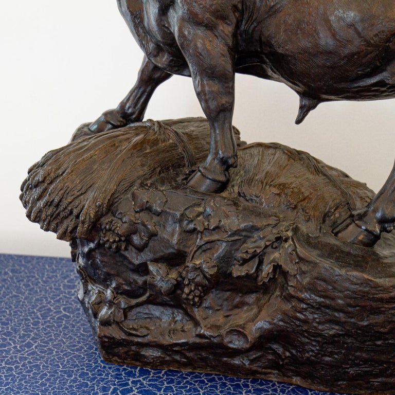 Late 19th Century French Bronze of a Bull by Auguste Cain For Sale at ...
