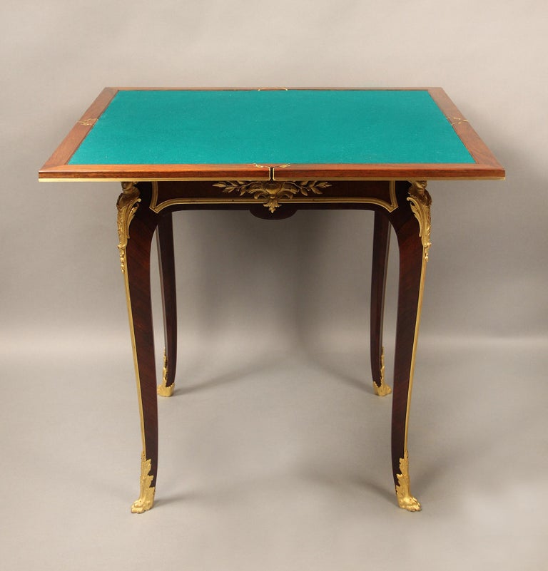 Late 19th Century Gilt Bronze Mounted Envelope Game Table by François ...