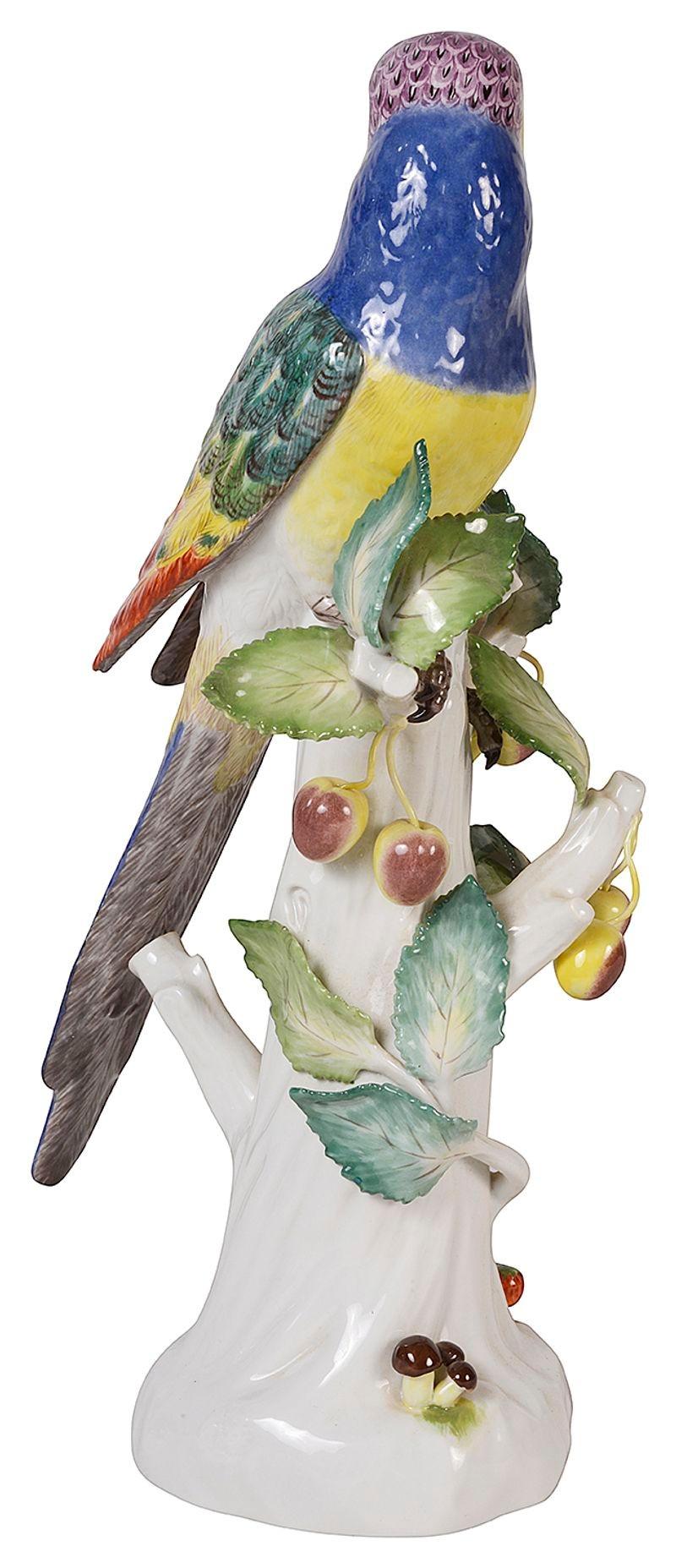 Late 19th Century Meissen Parrot For Sale at 1stDibs | friedrich parrot ...