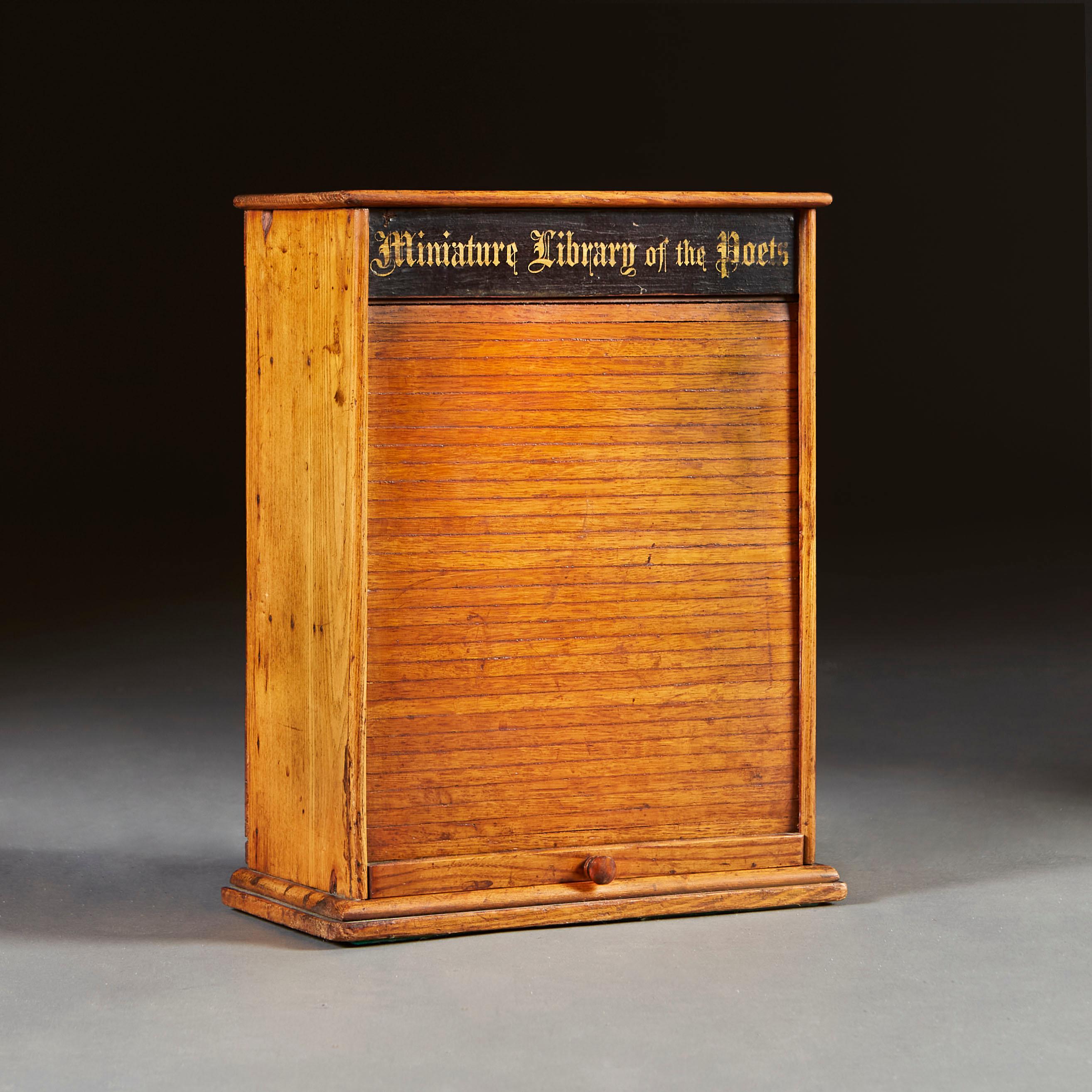 Late 19th Century Miniature Library Bookcase of Poetry at 1stDibs ...