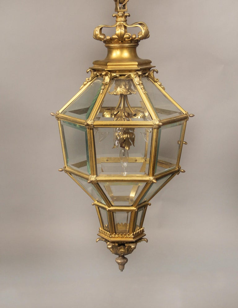 Late 19th/Early 20th Century Gilt Bronze and Glass ‘Versailles’ Hall ...