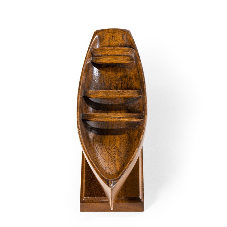 Late Victorian Mahogany Rowing Boat Model at 1stDibs