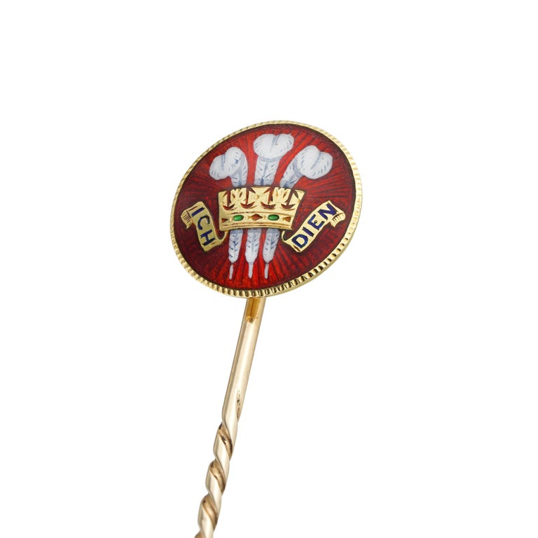 Late Victorian Prince of Wales Stick-Pin at 1stDibs